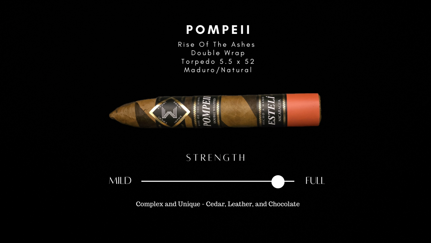 Pompeii Rise of The Ashes Double Wrap Torpedo Cigar - Emami Cigars